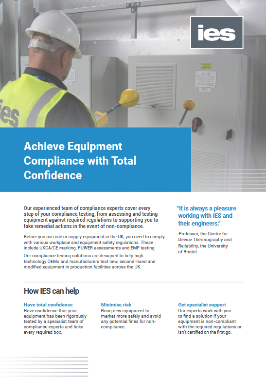 Compliance testing for OEMs and Manufacturers | IES